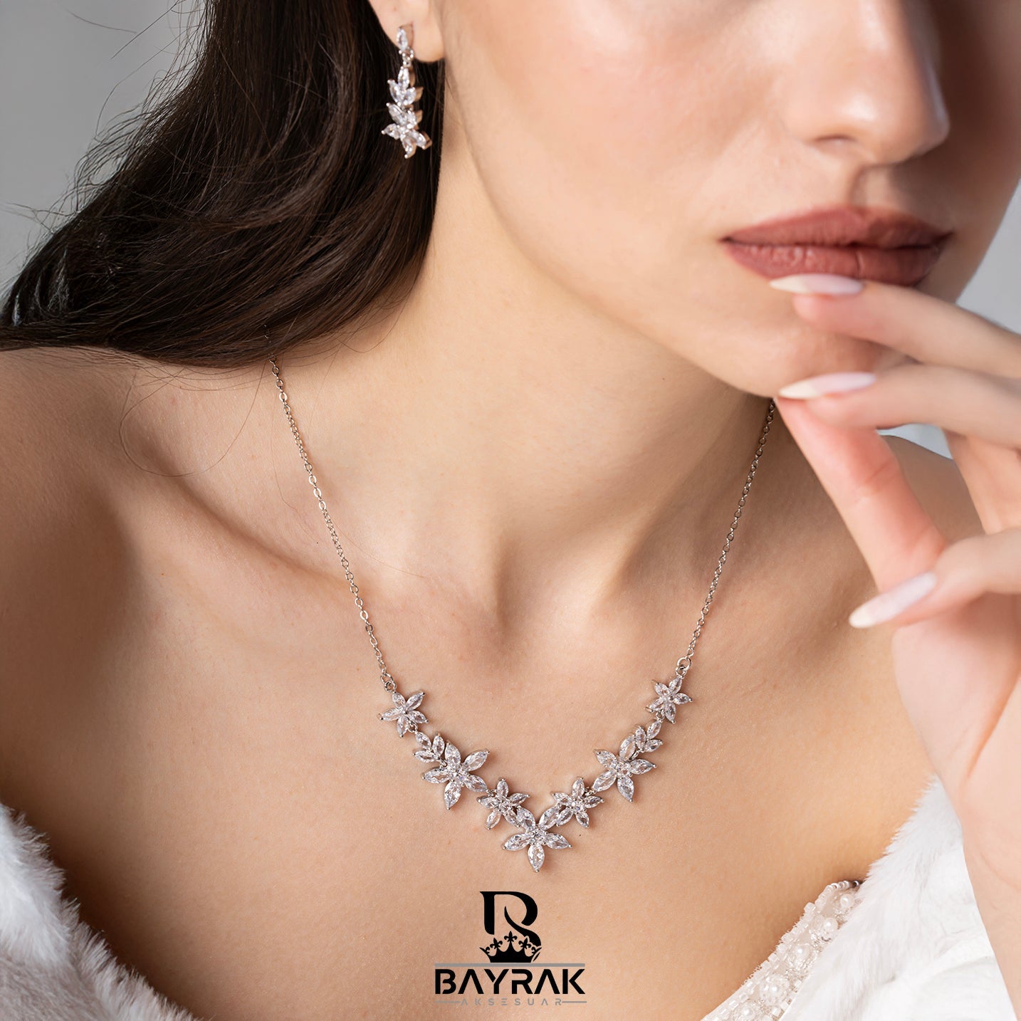 ILARIA - 125 - / Zirkon Taşlı Gelin Seti